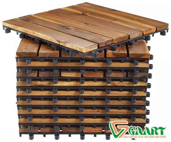 VỈ GỖ NHỰA LÁT SÀN BAN CÔNG NGOÀI TRỜI GA015