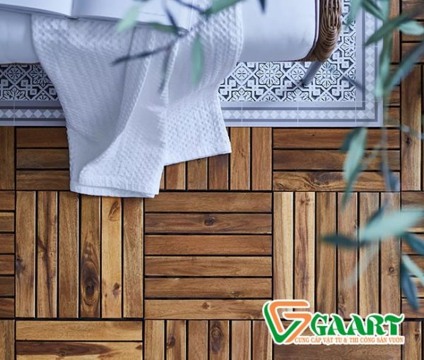 VỈ GỖ NHỰA LÁT SÀN BAN CÔNG NGOÀI TRỜI GA015